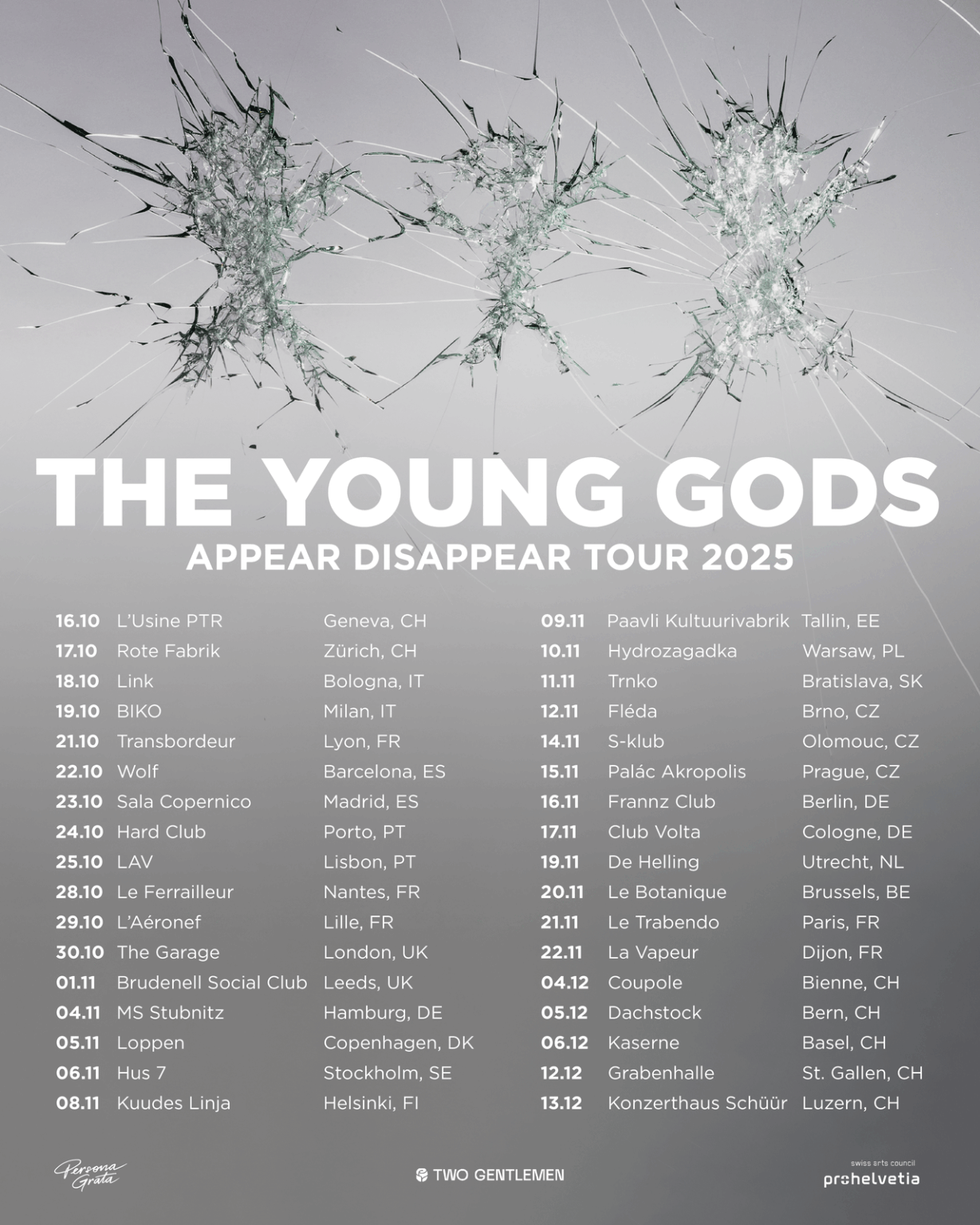 New album - Appear Disappear - The Young Gods